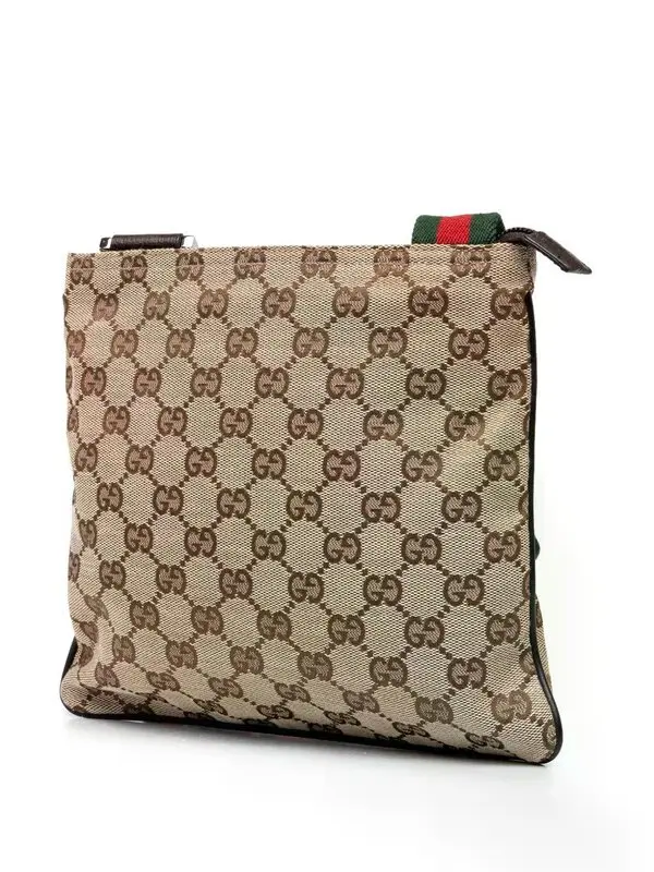 Gucci 2000-2015 Gg Canvas Web Crossbody Bag