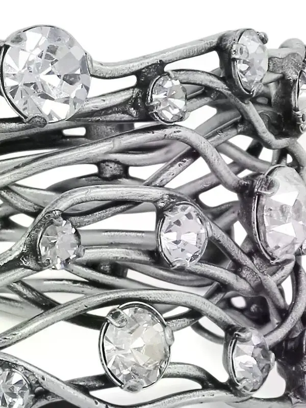 KONPLOTT Cages Crystal-embellished Bangle