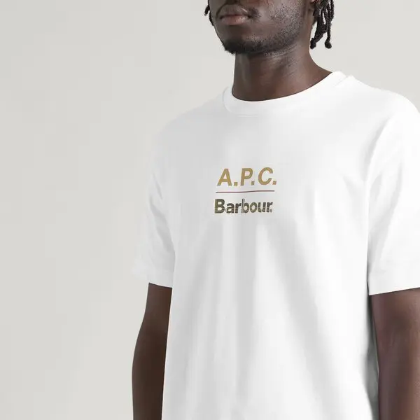 Barbour X A.p.c. Logo T-shirt