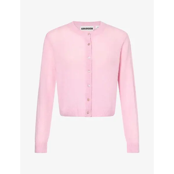 CRUSH CASHMERE Amara Cashmere And Silk Cardigan - Seashell