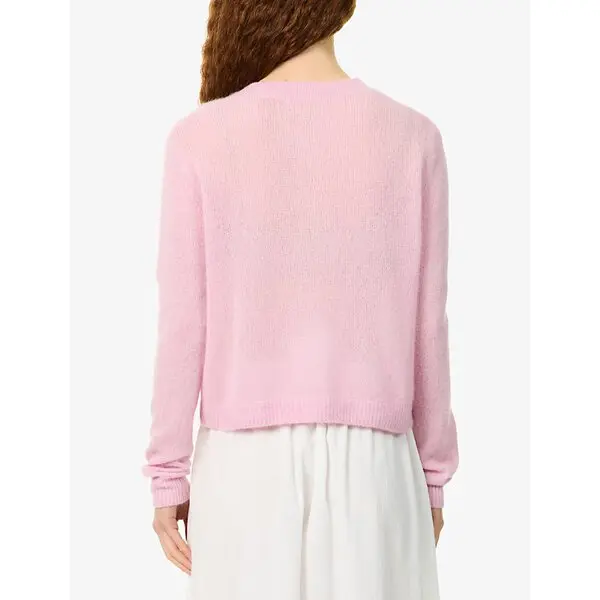 CRUSH CASHMERE Amara Cashmere And Silk Cardigan - Seashell