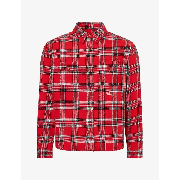 CHERRY LOS ANGELES Plaid-pattern Relaxed-fit Cotton Shirt