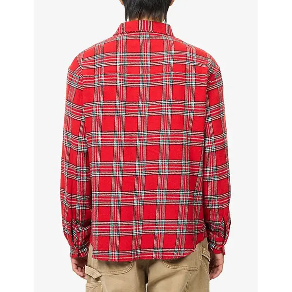 CHERRY LOS ANGELES Plaid-pattern Relaxed-fit Cotton Shirt