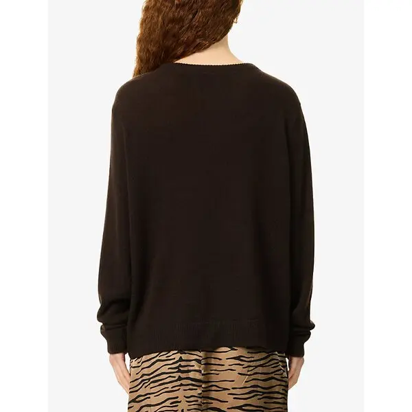 REFORMATION Boyfriend Crew-neck Cashmere Jumper
