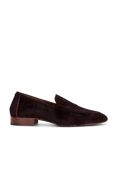 Dries Van Noten Pony Hair Loafer - Choco