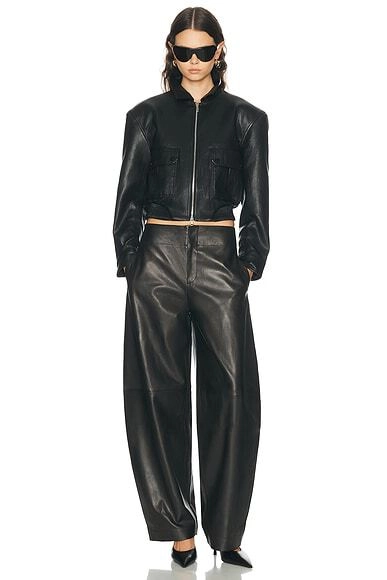 THE FRANKIE SHOP Val Faux Leather Padded Jacket