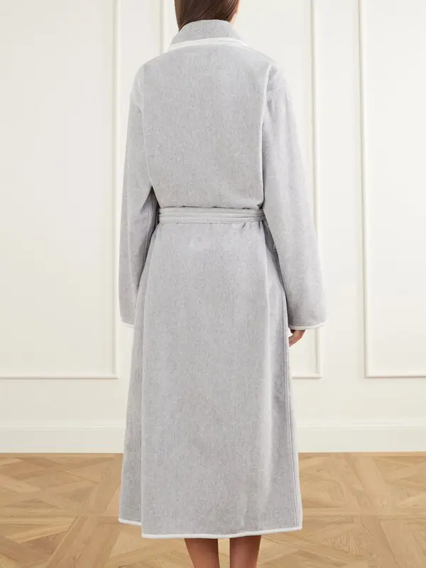 Brunello Cucinelli Logo-embroidered Cotton-terry Robe