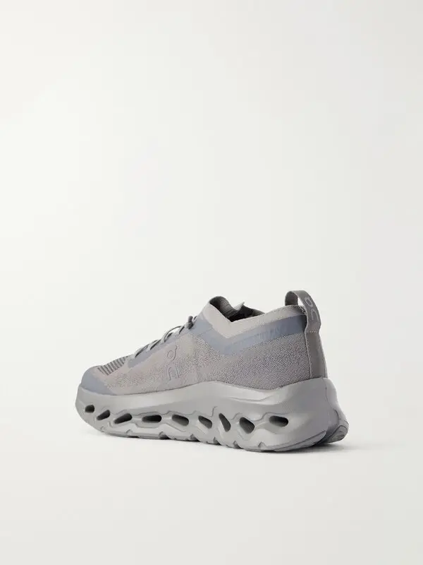 On Cloudtilt Moon Stretch-knit Sneakers - Gray