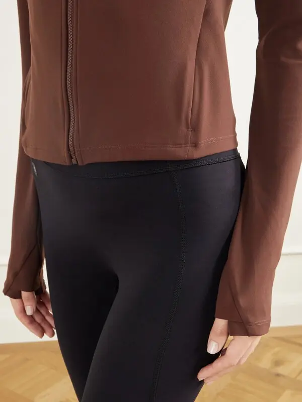 Varley Cropped Stretch-jersey Jacket