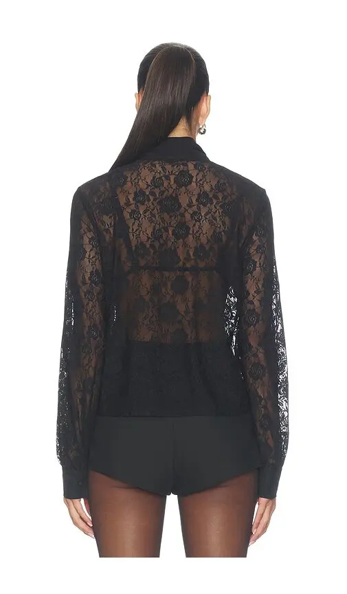 MORE TO COME Cinrella Lace Sheer Top