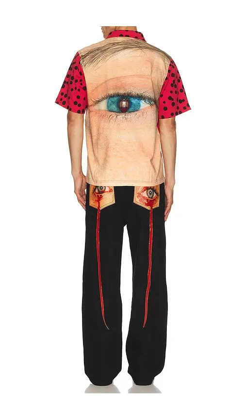 PLEASURES Bug Eye Button Up Shirt - Multi
