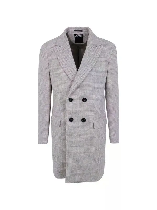 Zegna Double-breasted Wool Coat