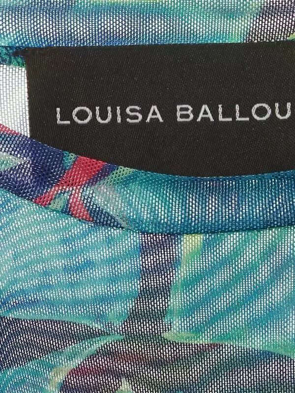 LOUISA BALLOU Starfish-print Mesh T-shirt