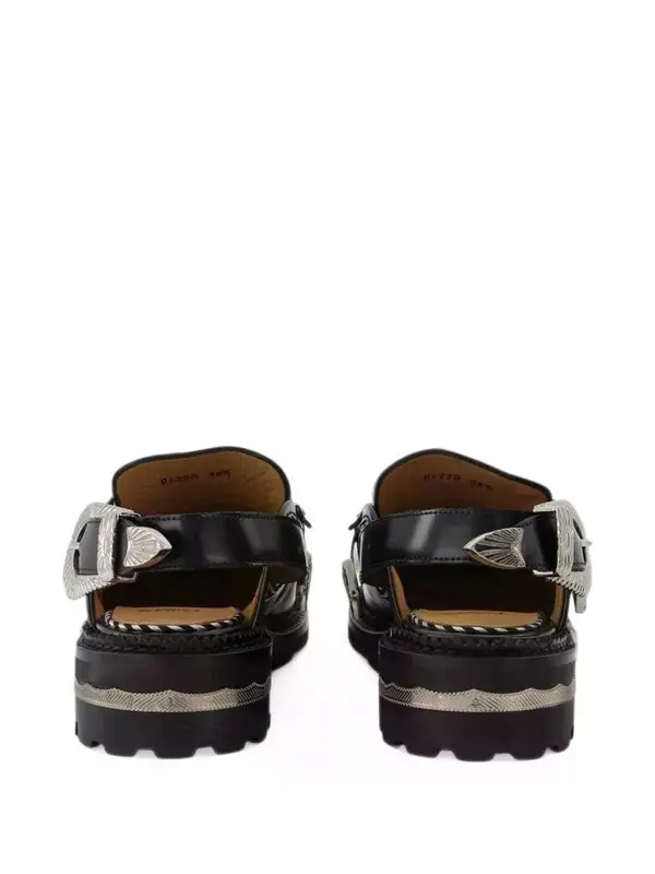 Toga Hardware-strap Slingback Loafers