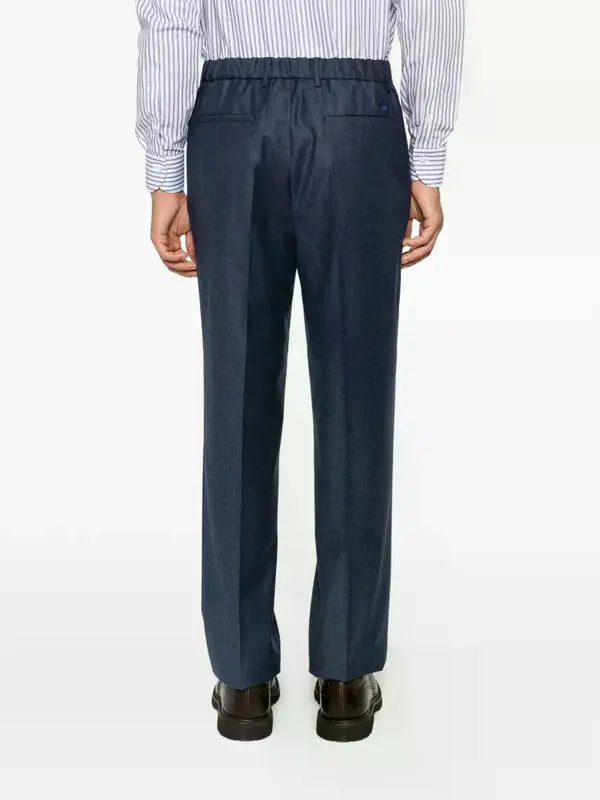 Etro Pressed-crease Elasticated-waistband Trousers