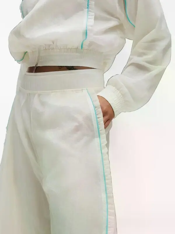 GANNI Ruffle-trim Track Pants