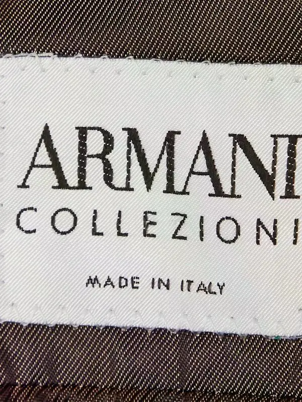 ARMANI Single-breasted Checkered Blazer
