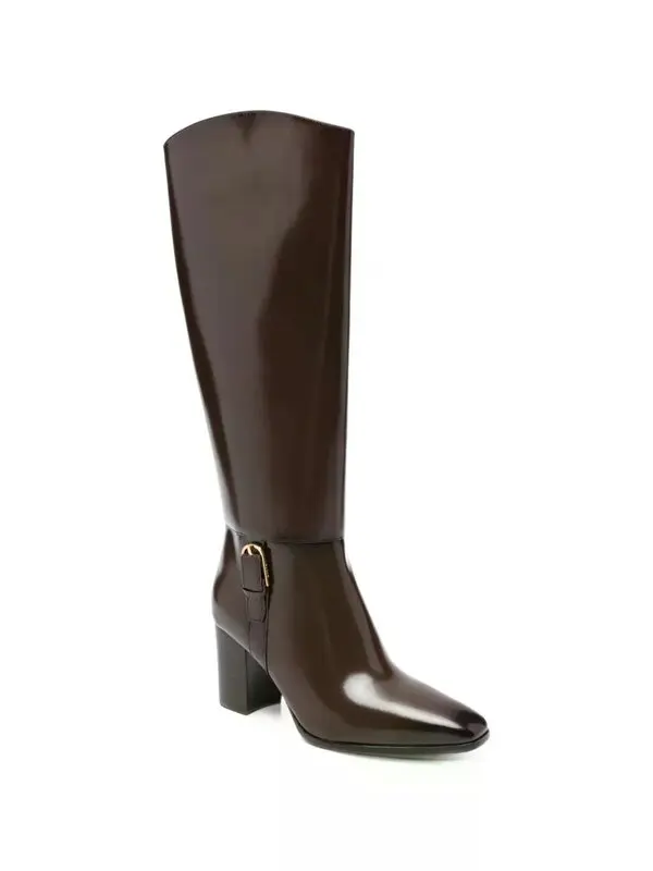 Ralph Lauren Raelynn Buckle-detail Block-heel Boots
