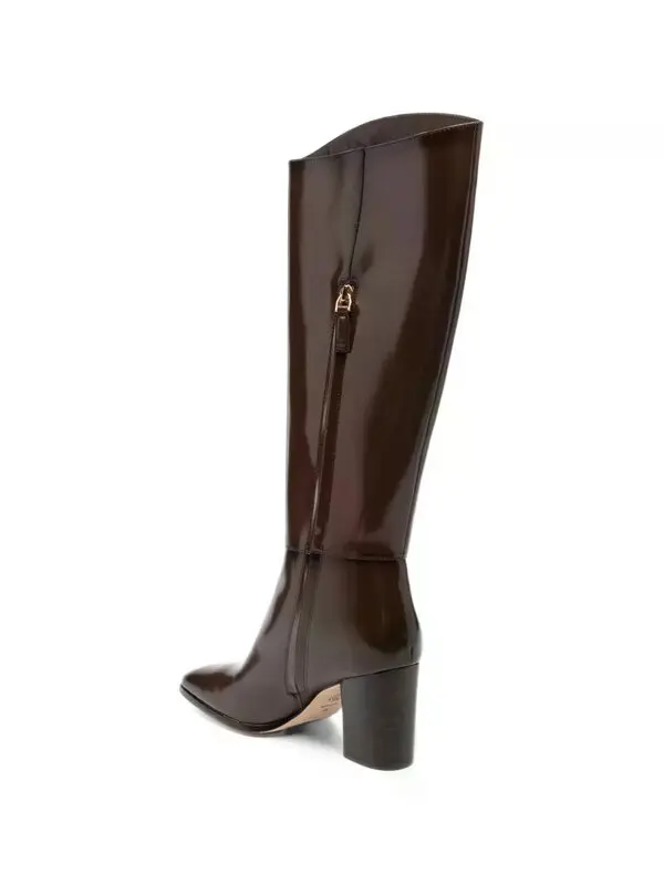 Ralph Lauren Raelynn Buckle-detail Block-heel Boots