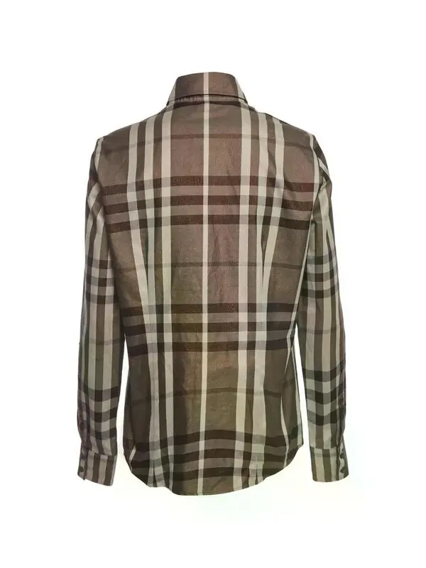 Burberry Metallic Checked Shirt