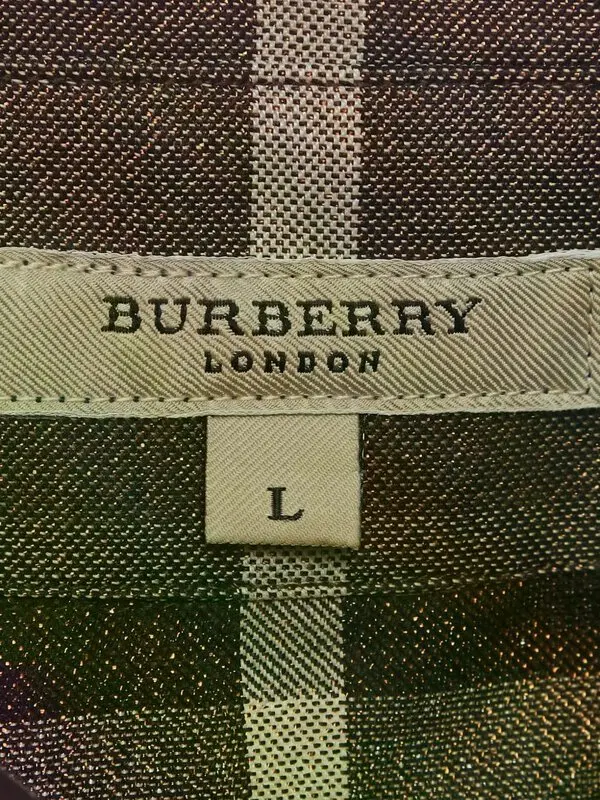 Burberry Metallic Checked Shirt