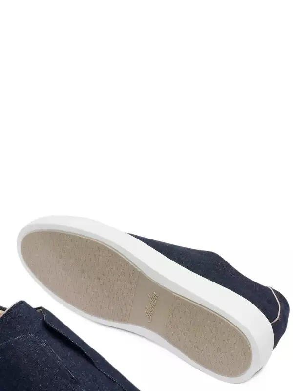 AURELIEN Aur3 Denim Sneakers - Blue