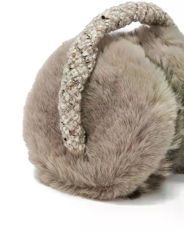 CA4LA Faux-fur Tweed Earmuffs