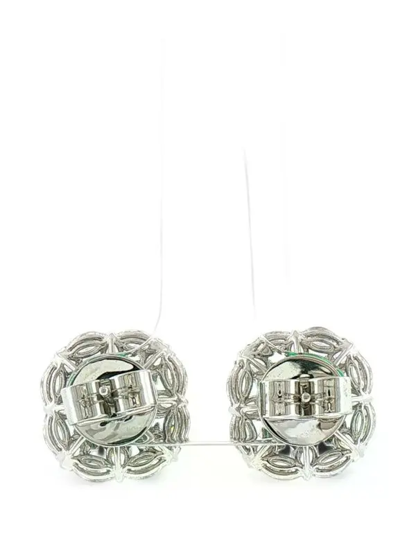 HYT JEWELRY Emerald And Diamond Stud Earrings