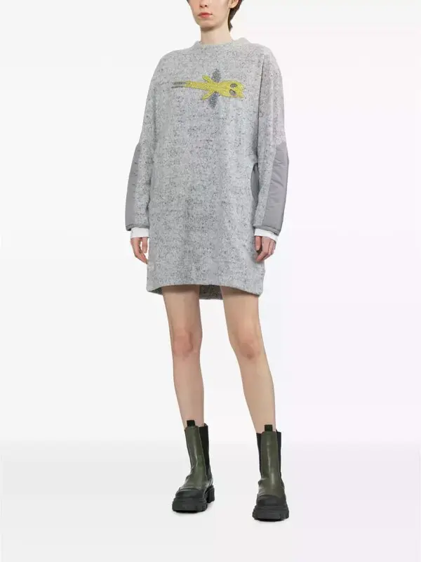 Tsumori Chisato Appliqué-patch Long-sleeve Dress