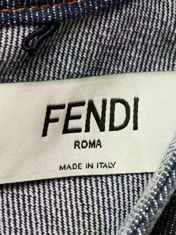 Fendi Asymmetric Belted Mini Dress