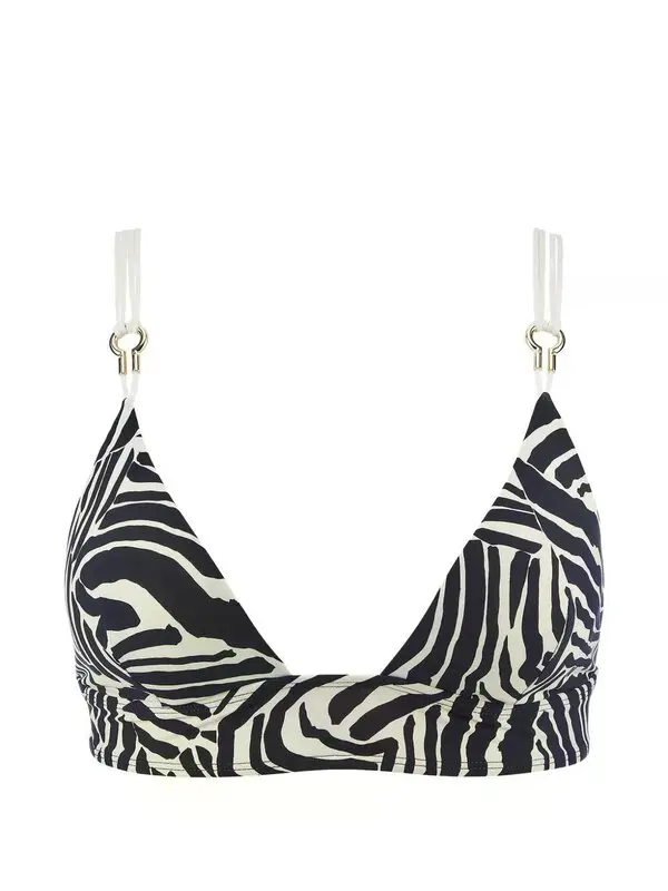 AUBADE Savannah Mood Zebra-print Bikini Top