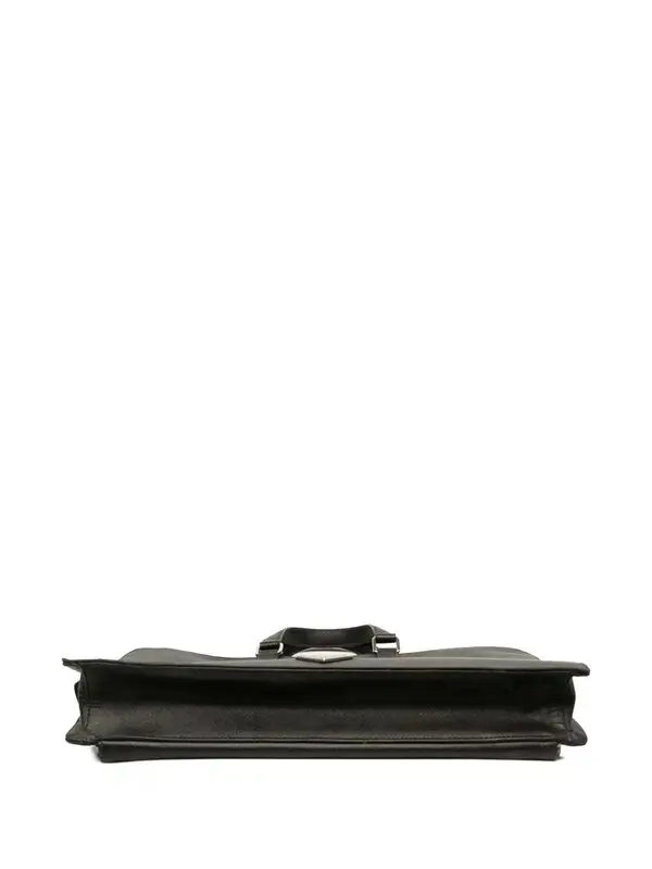 Prada 2013-2026 Saffiano Portfolio Travel Briefcase Business Bag - Black