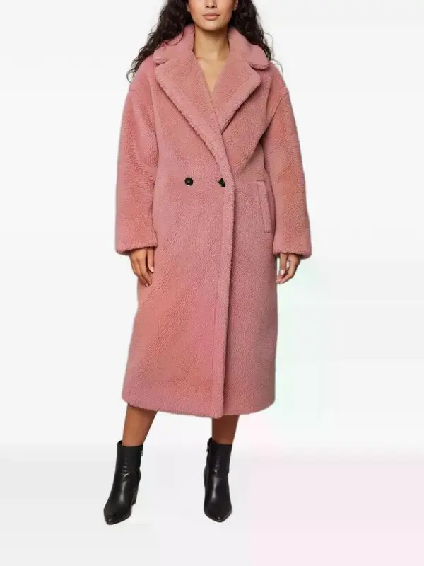 Max Mara Double-breasted Coat - Pink