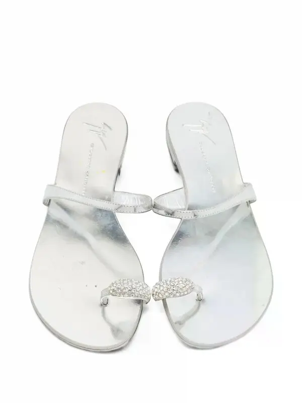 GIUSEPPE ZANOTTI Icon Ring Patent Leather Sandals