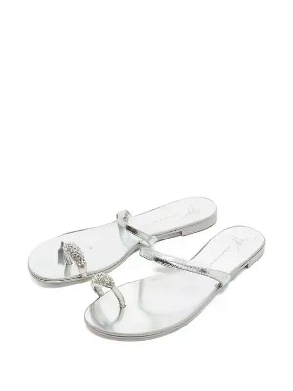 GIUSEPPE ZANOTTI Icon Ring Patent Leather Sandals