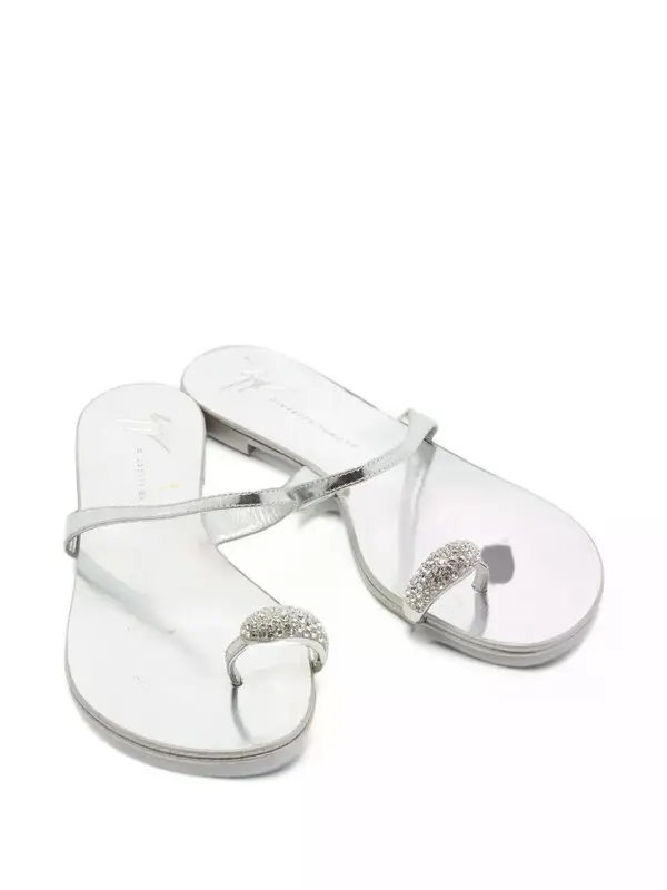 GIUSEPPE ZANOTTI Icon Ring Patent Leather Sandals