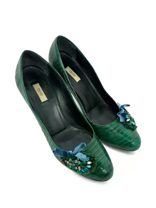 Prada 2020s Crystal-embellished Pumps