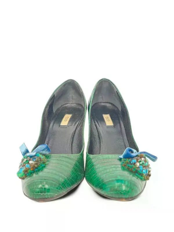 Prada 2020s Crystal-embellished Pumps