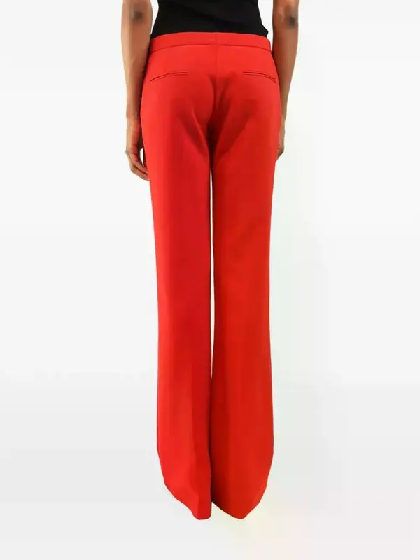 JOSEPH Flared Crepe Trousers