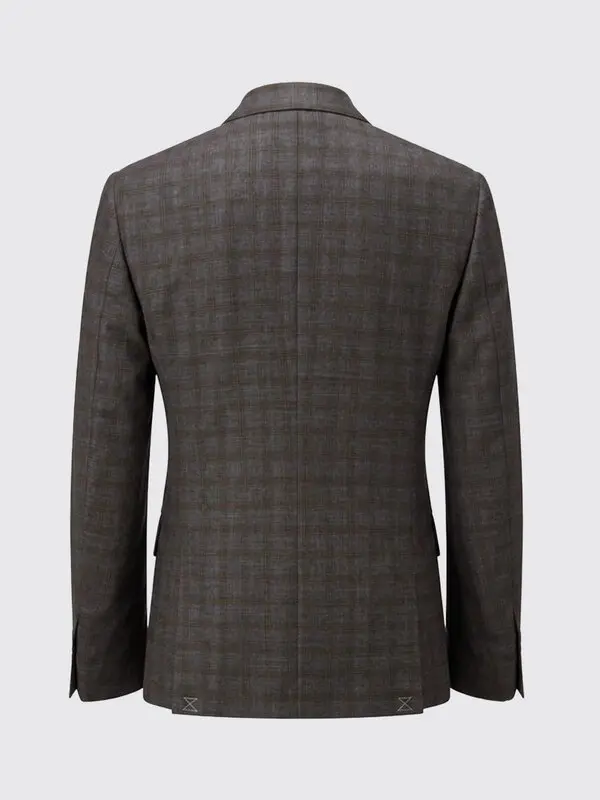 Dries Van Noten Tartan Wool Double-breasted Blazer With Peak Lapels