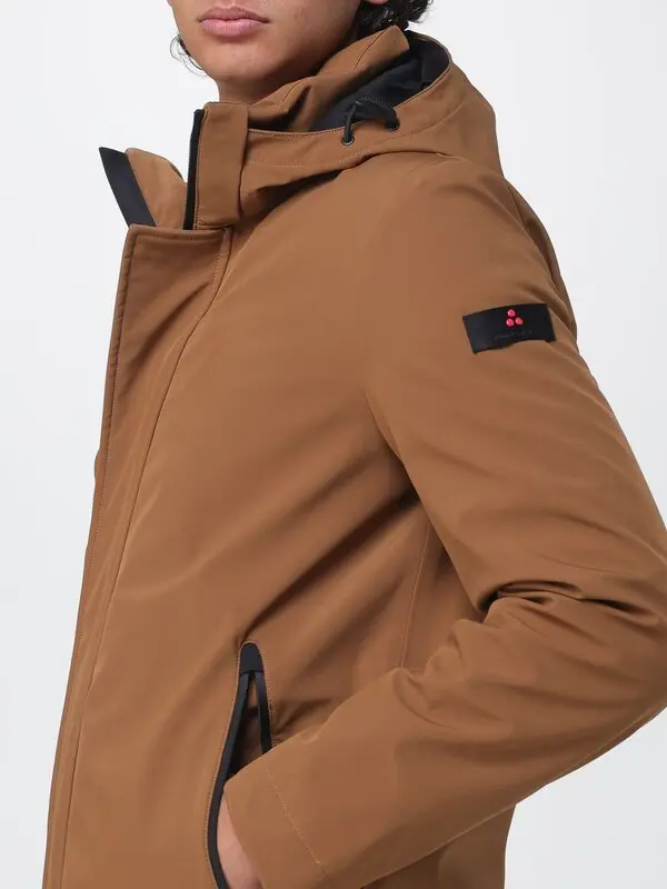 Peuterey Albali Short Hooded Windbreaker Jacket With Primaloft® Padding - Walnut
