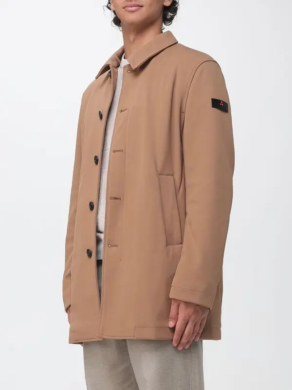 Peuterey Suzuka Pag Single-breasted Short Coat In Nylon With Primaloft® Technology - Walnut