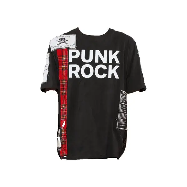 STUART TREVOR St Patched Punk Rock T-shirt