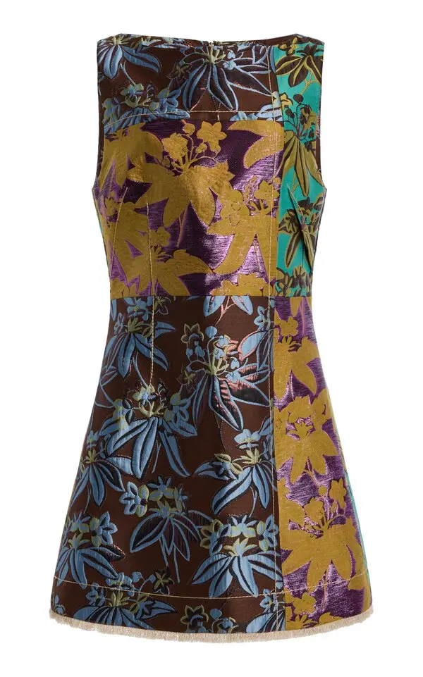 ALEMAIS Bodie Jacquard Mini Dress - Multi