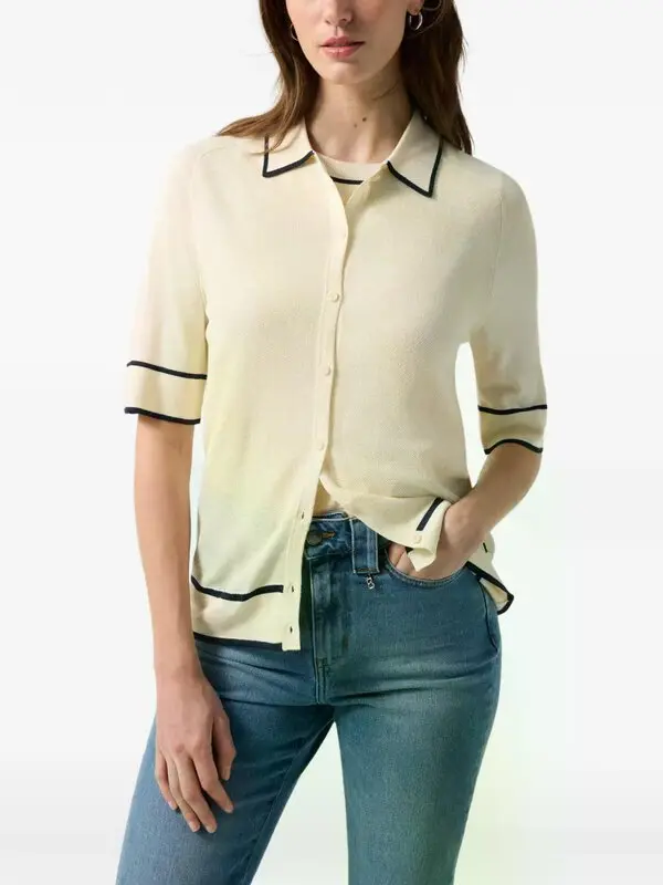 Bogner Peaches Stripe-detail Cardigan