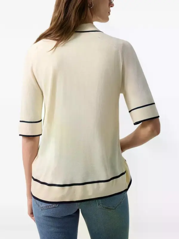 Bogner Peaches Stripe-detail Cardigan