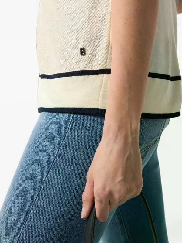 Bogner Peaches Stripe-detail Cardigan