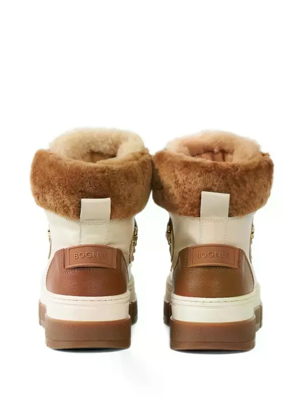 Bogner Vaduz Shearling-trim Lace-up Ankle Boots