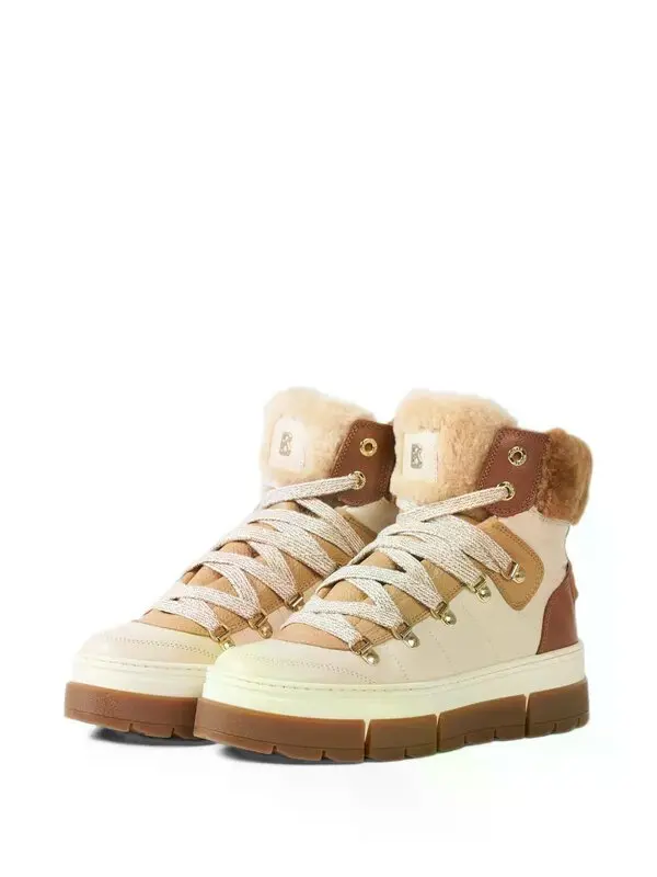 Bogner Vaduz Shearling-trim Lace-up Ankle Boots