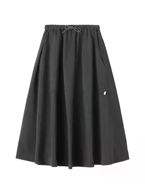 DANTON Easy Drawstring Maxi Skirt